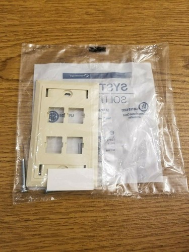 Commscope M14L-246 Faceplate four port ivory | eBay