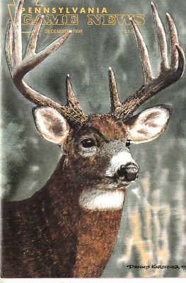 Pennsylvania Game News December 1998 Whitetail Buck Cover Painting by D ...