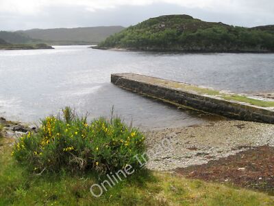 Photo 6x4 Jetty in Loch Laxford Tru00e0igh Bad na Bu00e0ighe This jetty ...