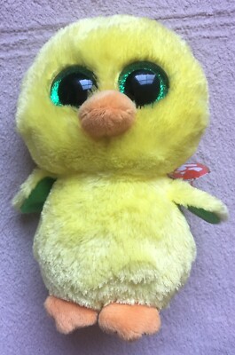 Ty Beanie Boo Nugget the Baby Chick, Yellow, Sparkly Eyes, 2017 ...