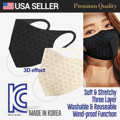 Face Mask, reusable washable with Triple layer protection well fitted ...