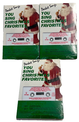 Lot of 3 You Sing Christmas Hits Pocket Songs Karaoke Cassette Tapes ...