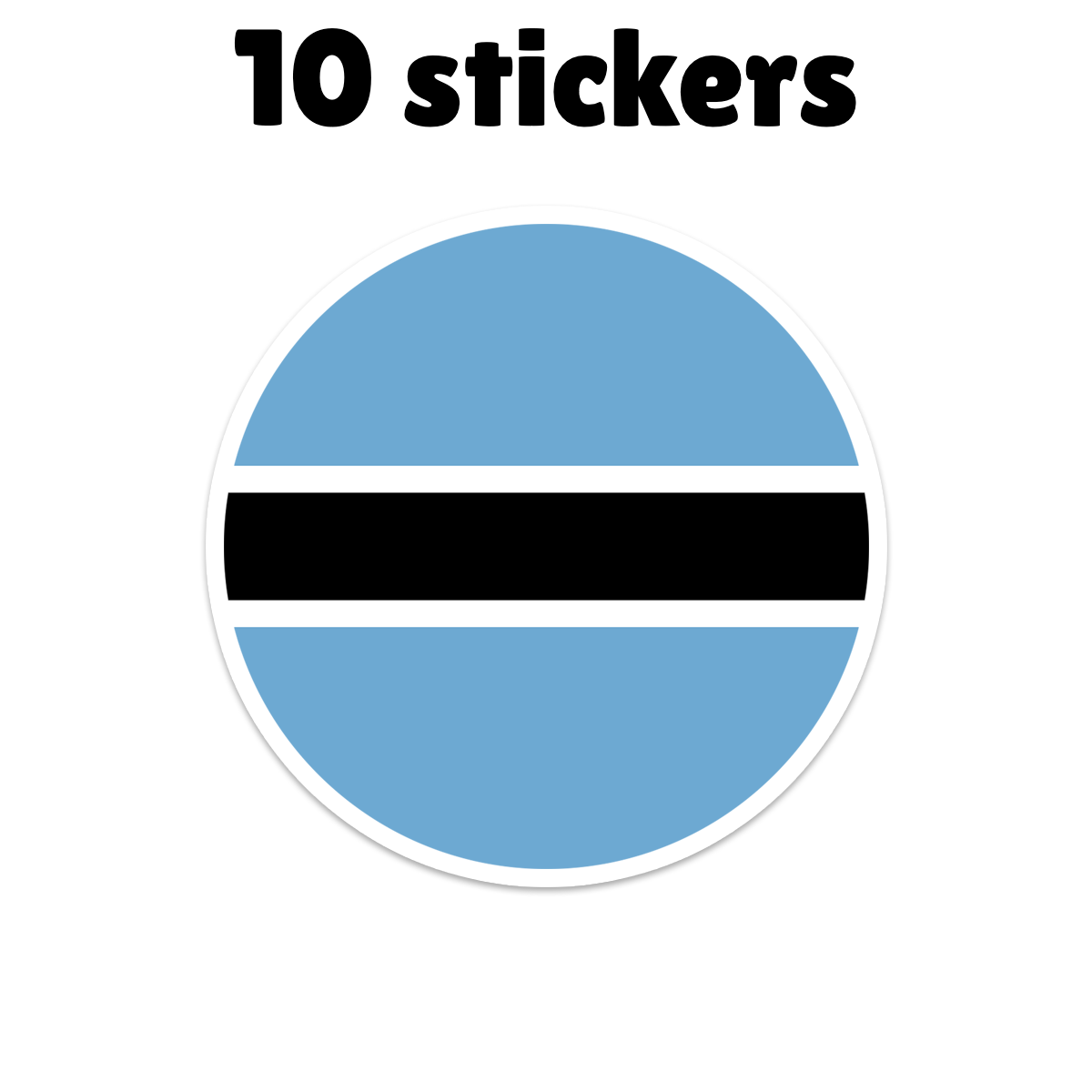 Botswana Round Circle Flag Sticker Decal Vinyl Fade & Waterproof | eBay