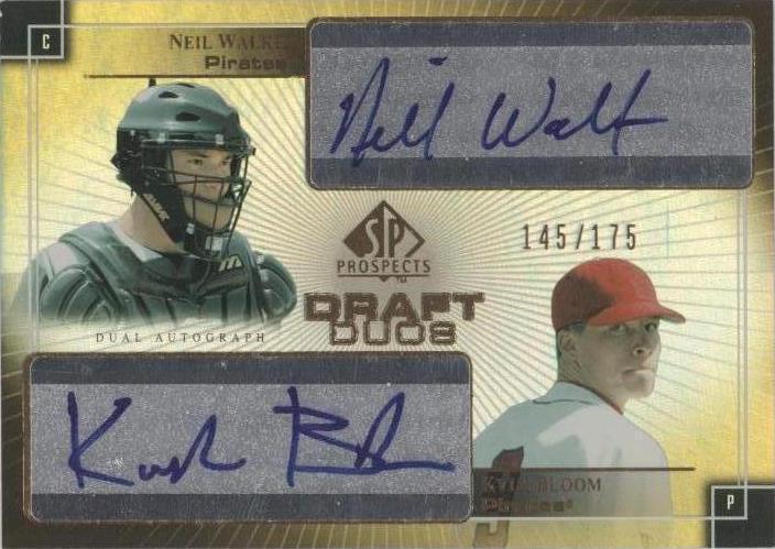 2004 SP Prospects - Draft Duos Autographs Neil Walker, Kyle Bloom #DD ...