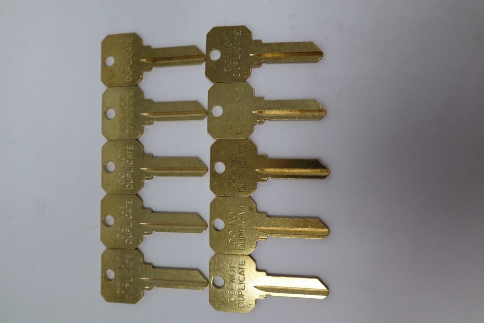 NEW LOT OF 10 Uncut Schlage SC1 DND DO NOT DUPLICATE 5-PIN Key Blank 10 ...