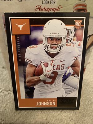 2020 Panini Score Collin Johnson Black Parallel Rookie Card | eBay