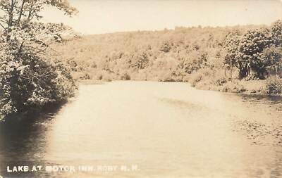 New Hampshire, NH, Roby, Lake at Motor Inn 1910's or 20's Real Photo ...
