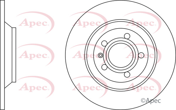 2x Brake Discs Pair Solid fits MERCEDES A200 W177 1.3 Rear 2018 on M282 ...