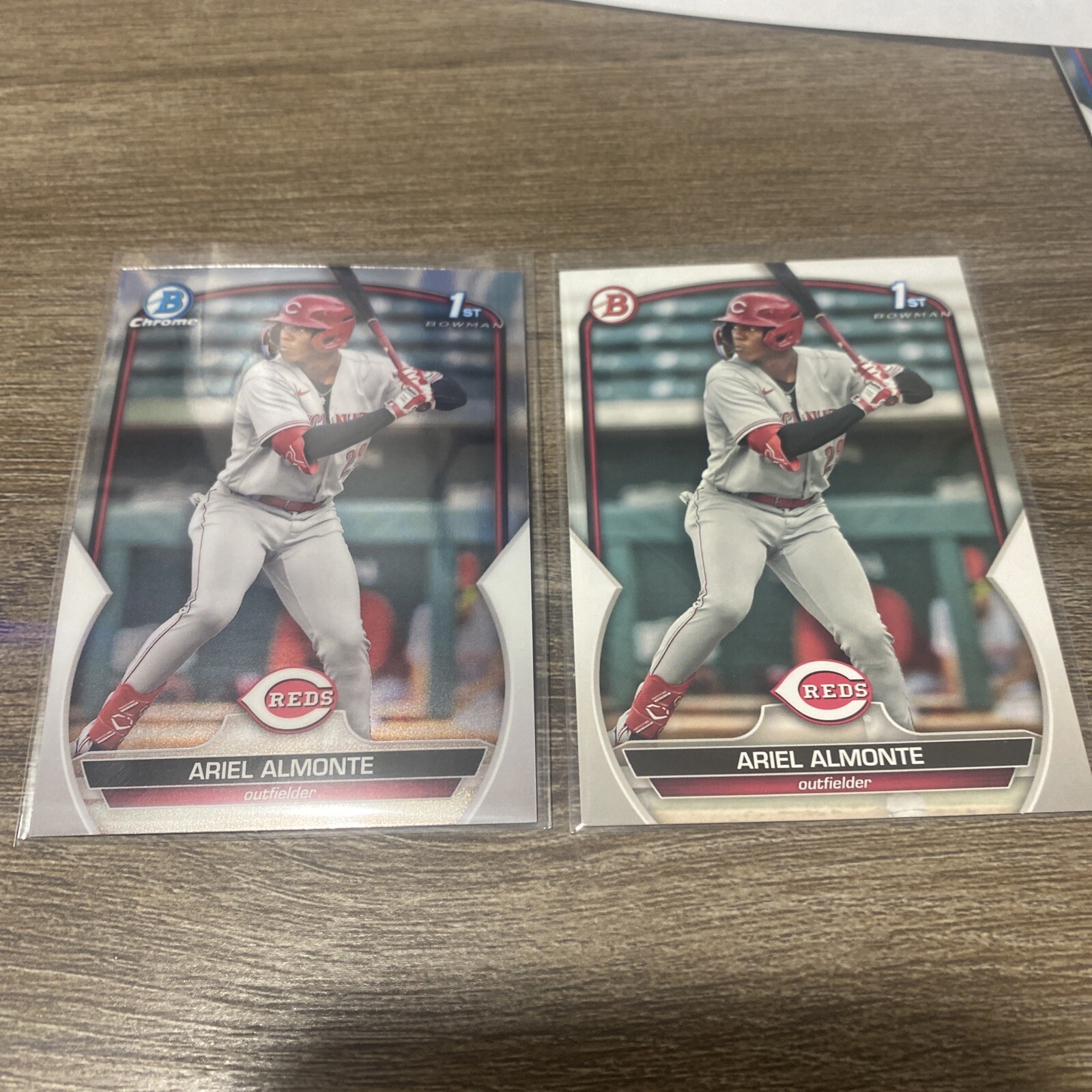 2023 Bowman Chrome Ariel Almonte base ans chrome Cincinnati Reds | eBay