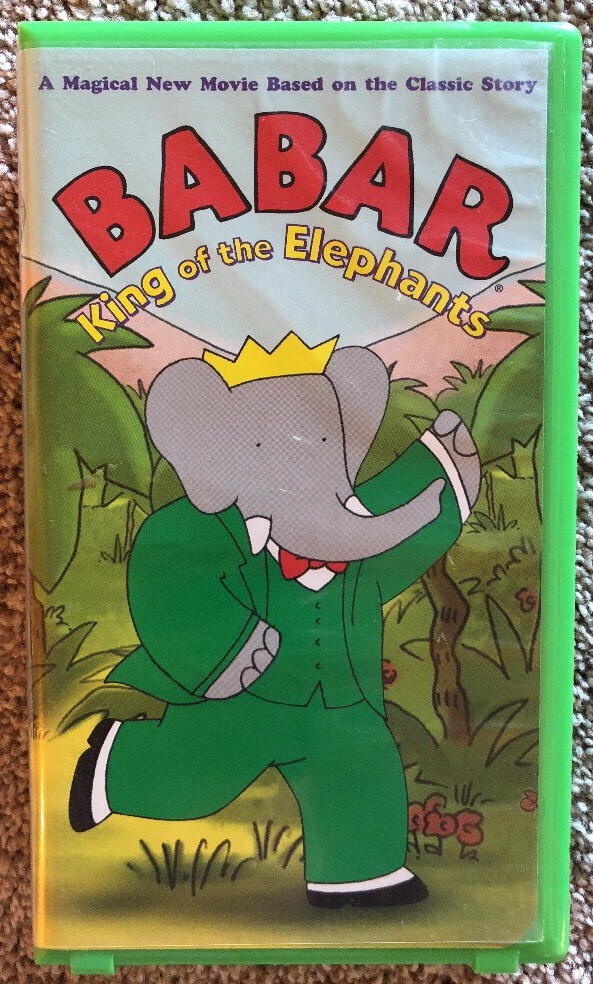 Babar King of the Elephants HBO (VHS, 1998, Clamshell) Videocassette | eBay