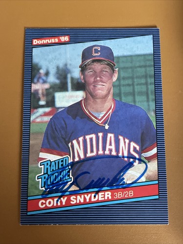 Signed Autographed 1986 Donruss Card #29 Cory Snyder | eBay