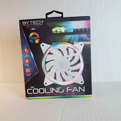ByTech Cooling Fan | Multicolor Lights Silent Vibration Free USB ...