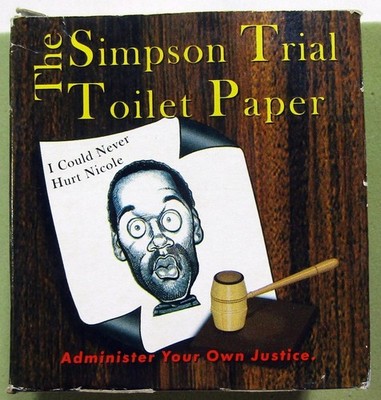 Vintage O.J. SIMPSON TRIAL Toilet Paper in Original Box Novelty ...