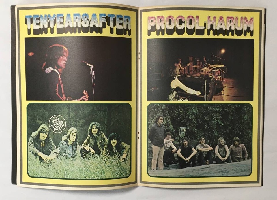 Ten Years After Orocol Harum 1972 Concert Ticket and Flyer Used 33a | eBay