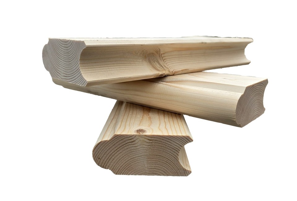 Lock Cabin Logs / Sauna Timber UK Stock Delivery Available 95mm X 44 mm ...