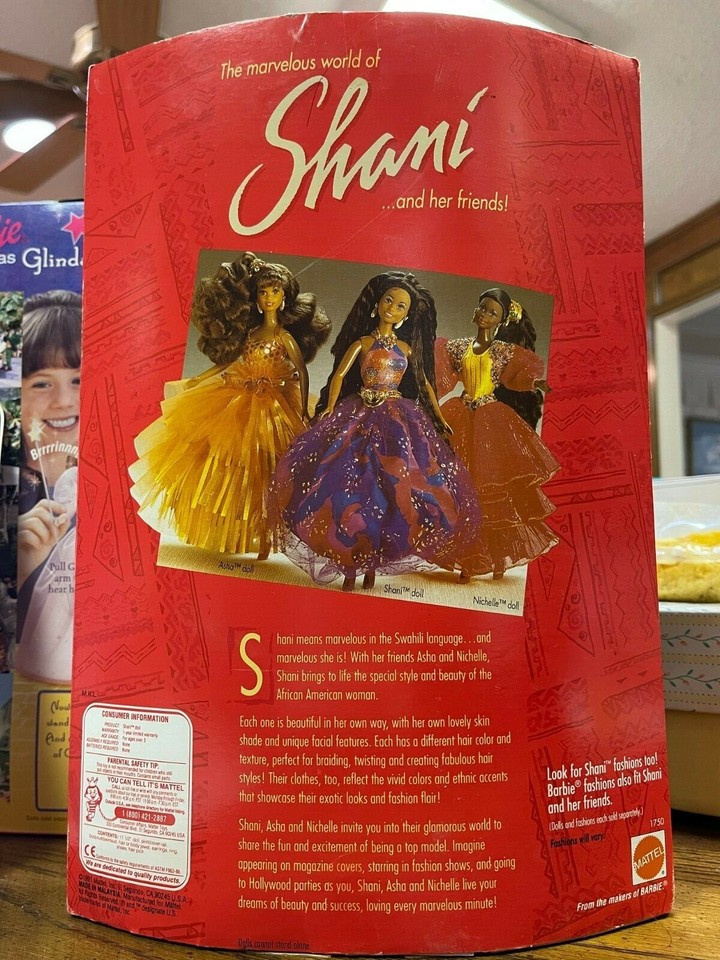 1991 Shani Doll Barbie 1750 Mattel | eBay