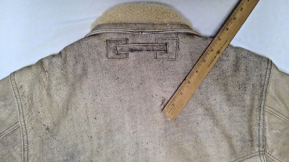 Vintage Leather Shearling Bomber Jacket Military Strategic Air Command ...