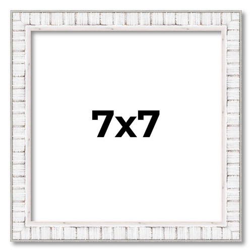 7x7 Frame White Picture Frame Modern Photo Frame UV Acrylic, Acid Free ...