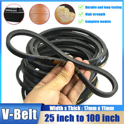 B-Type 25 to 100 inch V-Belt Industry Drive Belts Vbelt Replacement ...