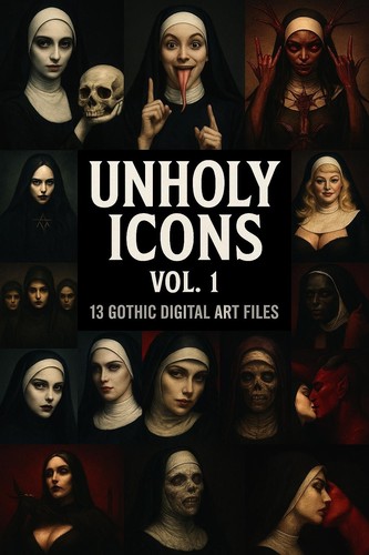 Unholy Icons Vol. 1 – 13 Gothic AI Art Files (Digital Download) | eBay