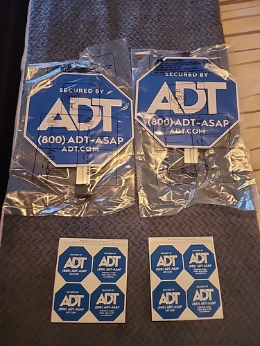 ADT Security Signs (2) & Window Stickers (8) NEW | eBay