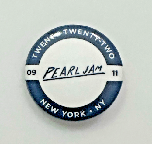 PEARL JAM MSG NEW YORK NY 9/11/22 EVENT PIN/BUTTON 2022 GIGATON TOUR | eBay