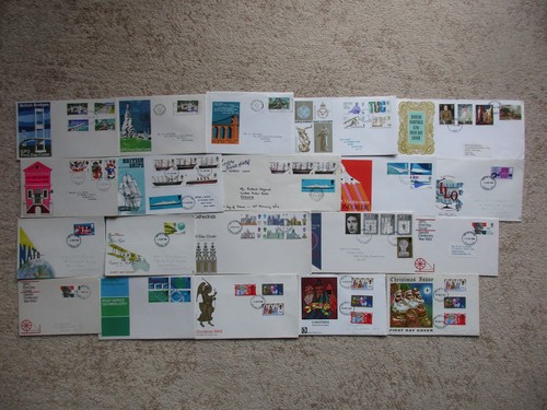 COLLECTION OF 20 FIRST DAY COVERS 1968-1969 ALL WITH FDI/CDS ...