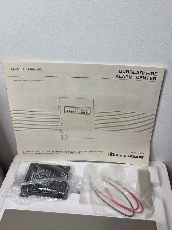 Radio Shack Safe House Burglar Fire Alarm Center 49-470A Whole House ...