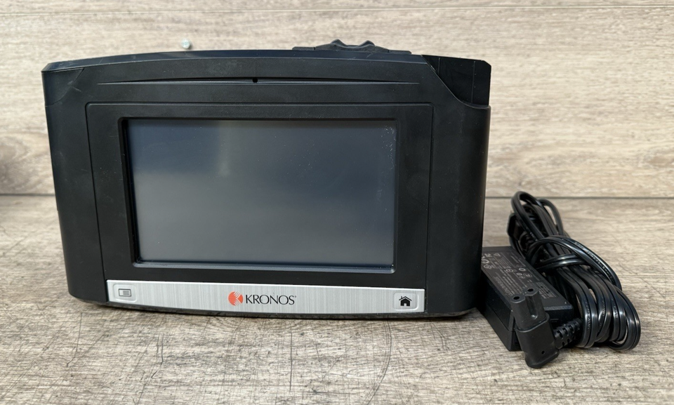 Kronos InTouch 9100 Time Clock - Factory Reset - with Power Adapter | eBay