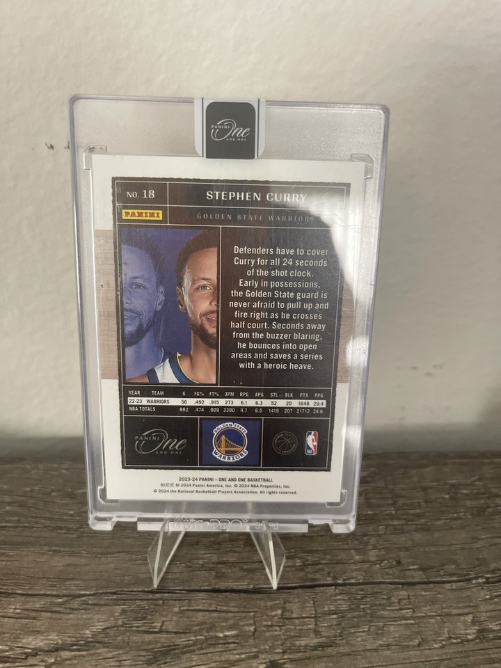 2023-2024 Stephen Curry Sealed Panni One And One silver #18. 60/99 ...