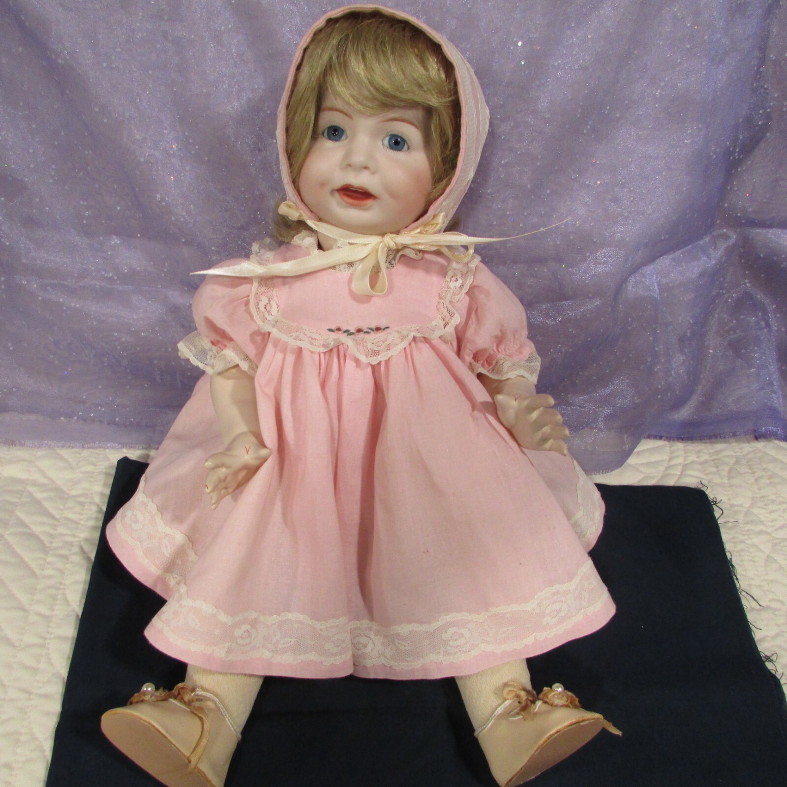 Vintage Porcelain Doll 18" Vernon Seeley Body (13") HAPPY | eBay