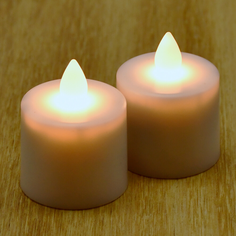 LED Induction Rechargeable Tea Lights Candles with Remote Control 12 ...