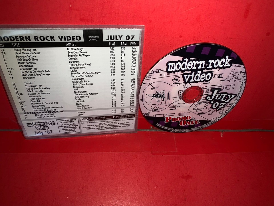 Promo Only - Modern Rock Video - July 07 - Promo - CD | eBay