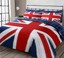 Union Jack Reversible Checkered Duvet Cover Pillowcase(s) Bedding Set ...