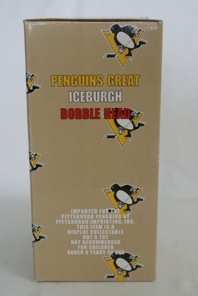Pittsburgh Penguins Bobblehead NHL Iceburgh Black Jersey Mascot SGA ...
