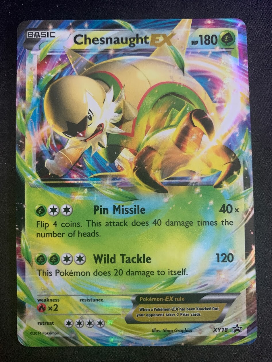 Pokemon Chesnaught EX XY18 Holo Black Star Promo Near Mint | eBay