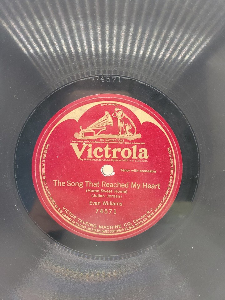 The Song That Reached My Heart Evan Williams 78 RPM | eBay