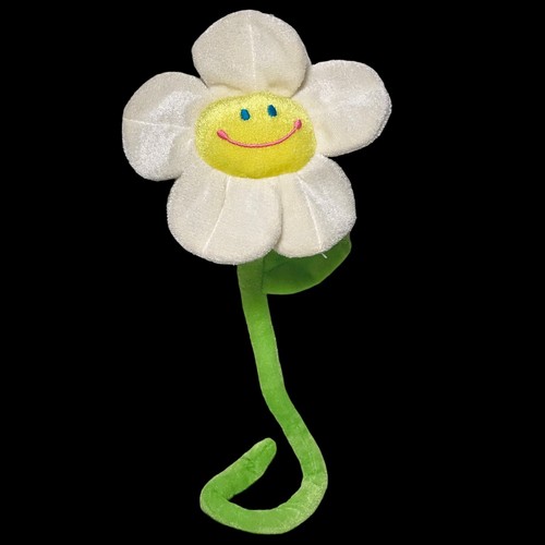 Smiley Flower Power Bendable Daisy Happy Face Plush 18 in Stuffie Toy ...