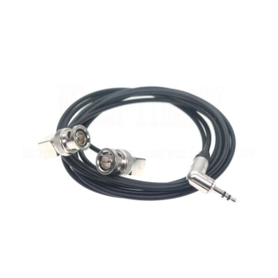 ZOOM F6 time code cable input and output line, 3.5 audio plug to 2 BNC ...
