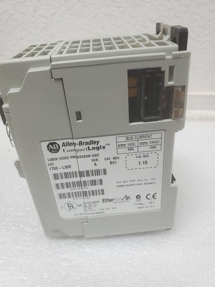 #6 ♻ Allen Bradley 1769-L35E Ser A FW 1.15 CompactLogix Controller ...