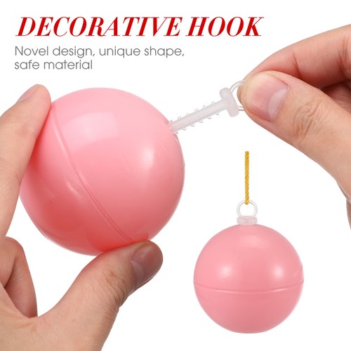 Set of 2 Creative Balls Accessory Bauble Hangers with Caps Craft ...