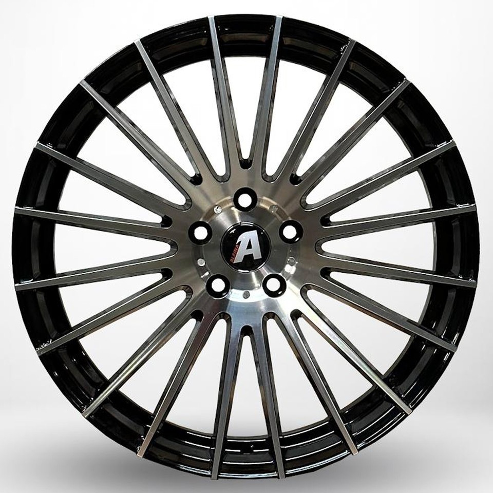 20" Wheels 20x8.5 / 10 5x114.3 35mm Staggered 4pc Rims Dark Tint Black ...