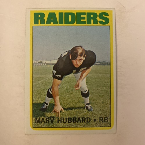 1972 Topps Football Marv Hubbard Oakland Raiders Card #54 | eBay