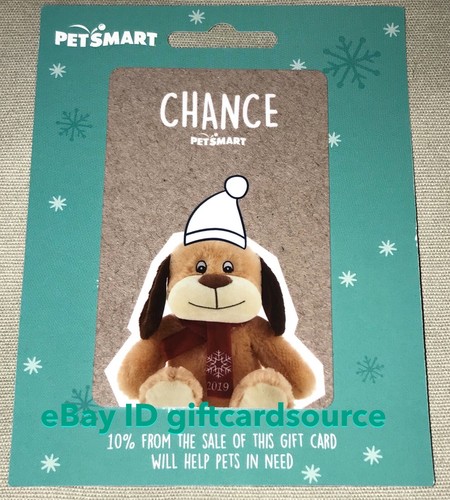 PETSMART “CHANCE PLUSH DOG” GIFT CARD 2019 NO VALUE NEW | eBay
