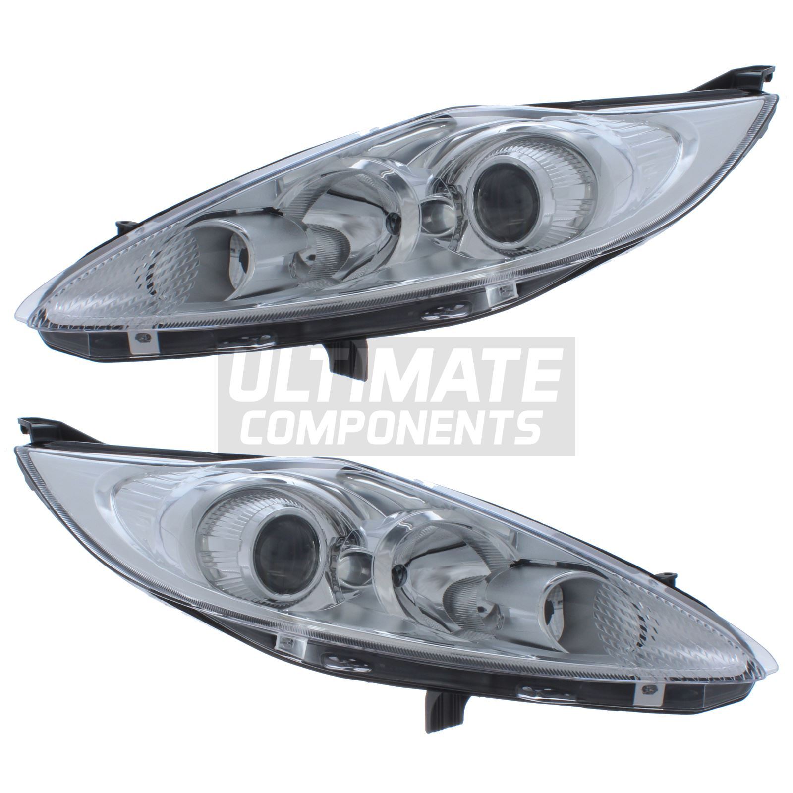 Ford Fiesta Headlights Mk7 Zetec Hatchback 2008-2013 Projector ...