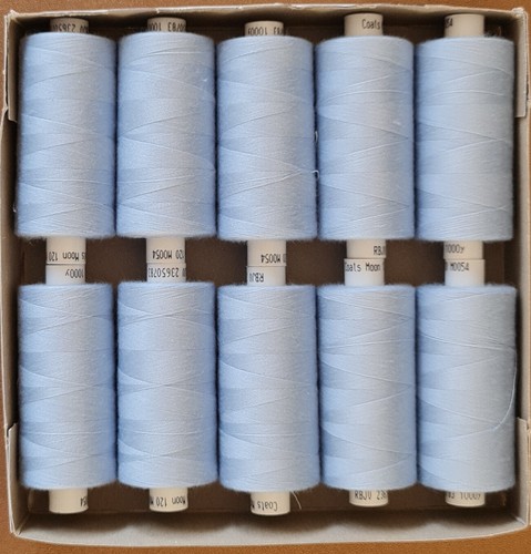 COATS MOON TKT-120 SPUN POLYESTER SEWING & OVERLOCKING THREAD 10 X1000Y REELS | eBay UK