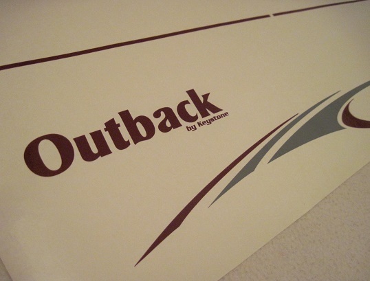 OUTBACK RV KEYSTONE CAMPER WHEEL TRAILER DECAL STICKER SET 2 | eBay