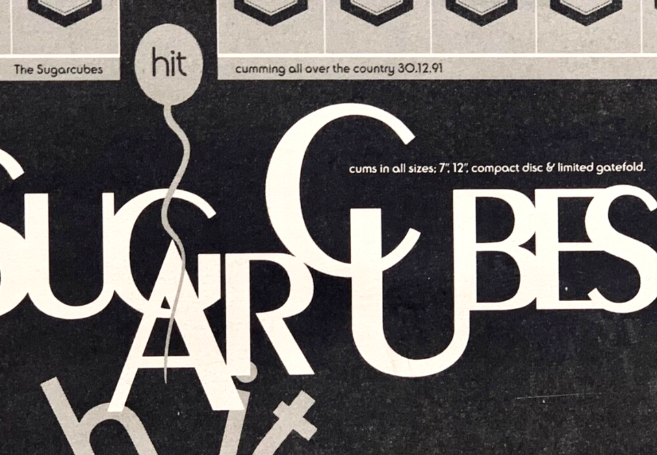 THE SUGARCUBES 1992 original UK ADVERT HIT Björk | eBay