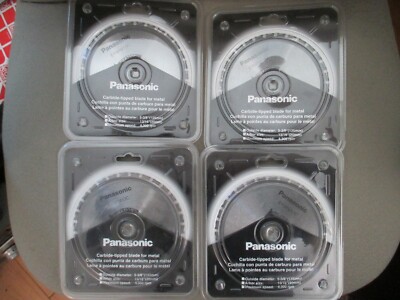 LOT OF 4 PANASONIC EY9PM13C 5-3/8" CARBIDE TIPPED SAW BLADE FOR METAL ...