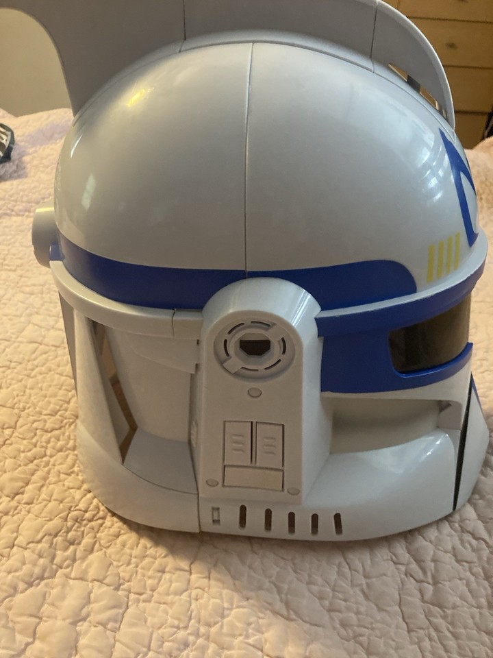 2008 STAR WARS Captain Rex Clone Storm Trooper Electronic Helmet ...